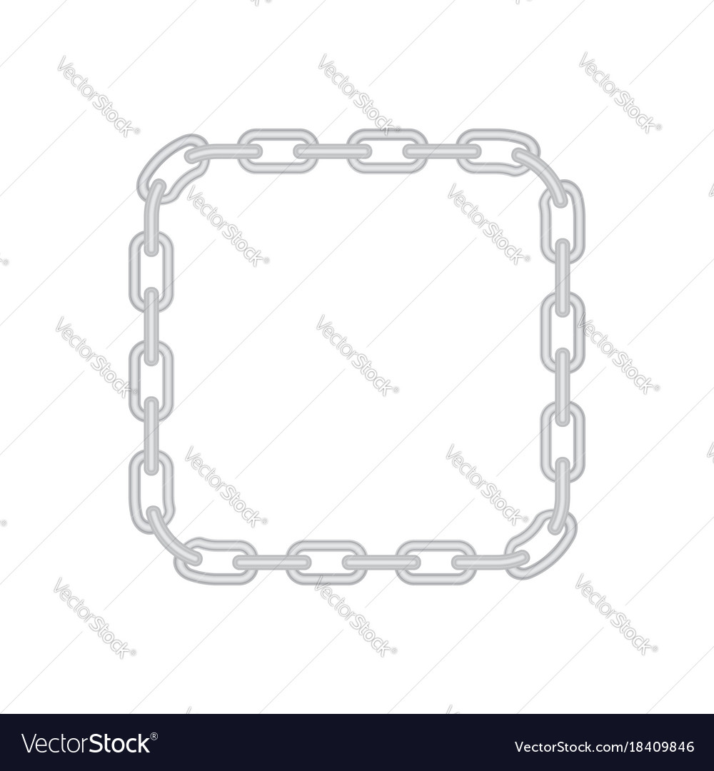 Chain frame Royalty Free Vector Image - VectorStock