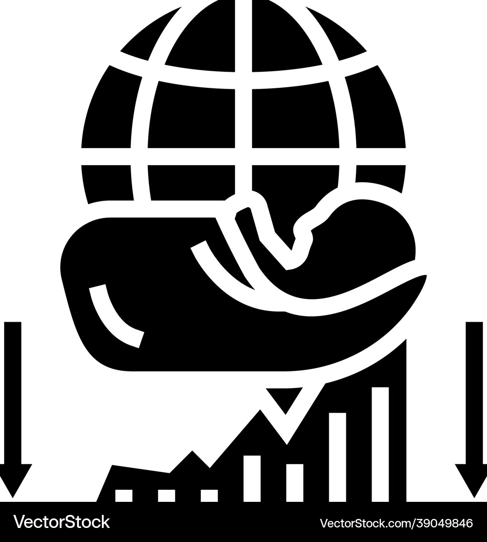 Children social problem glyph icon Royalty Free Vector Image