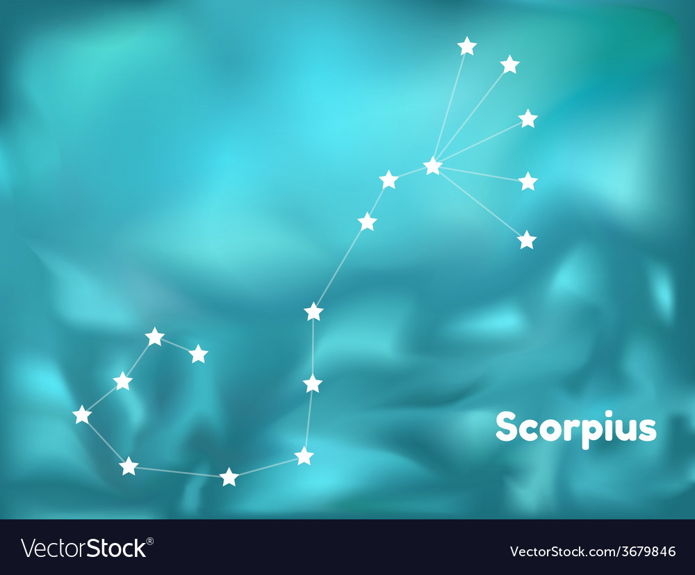 Constellation scorpius Royalty Free Vector Image