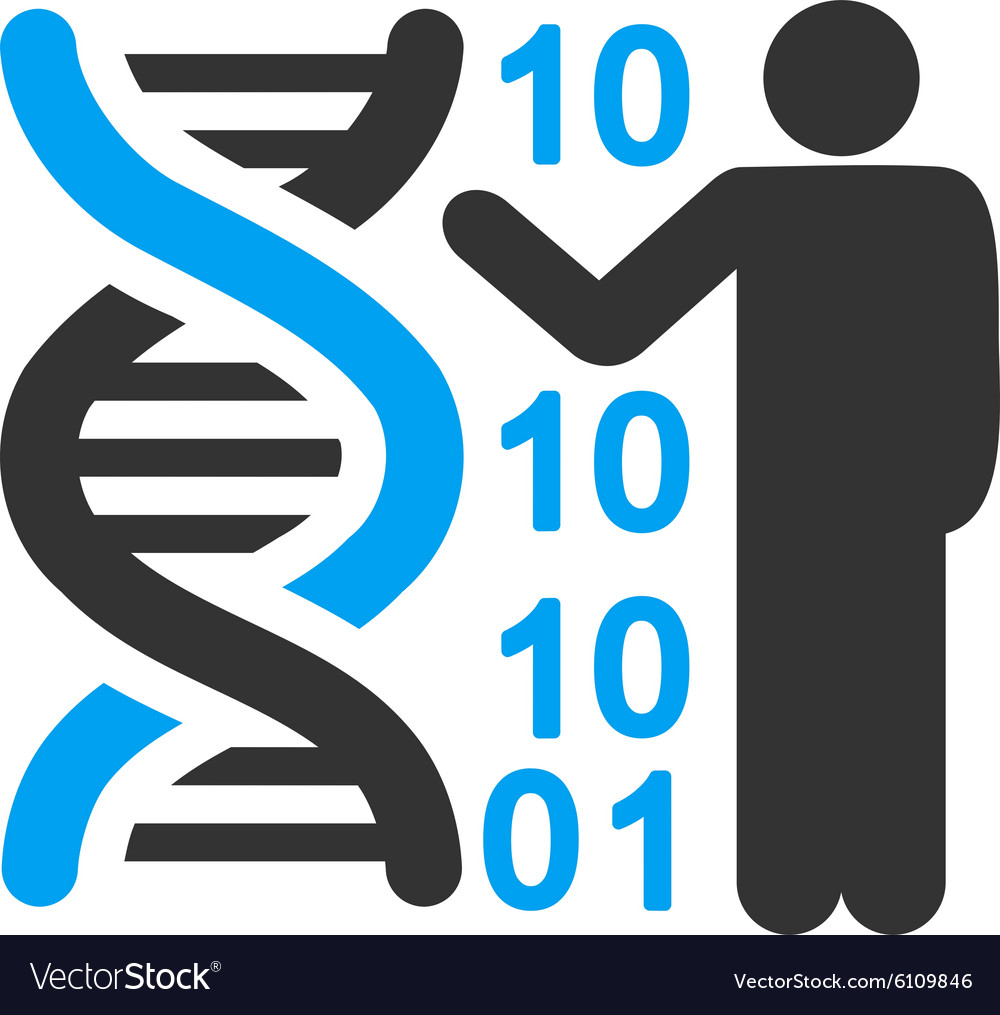 Dna Code Report Icon Royalty Free Vector Image