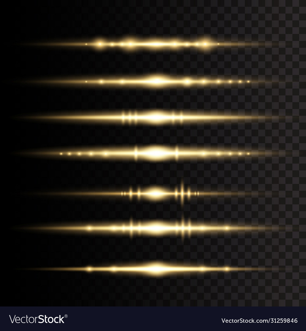 Horizontal light rays Royalty Free Vector Image