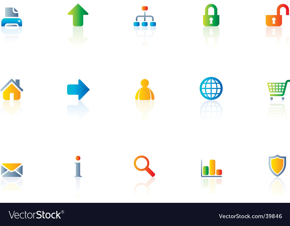 Icons Royalty Free Vector Image - VectorStock
