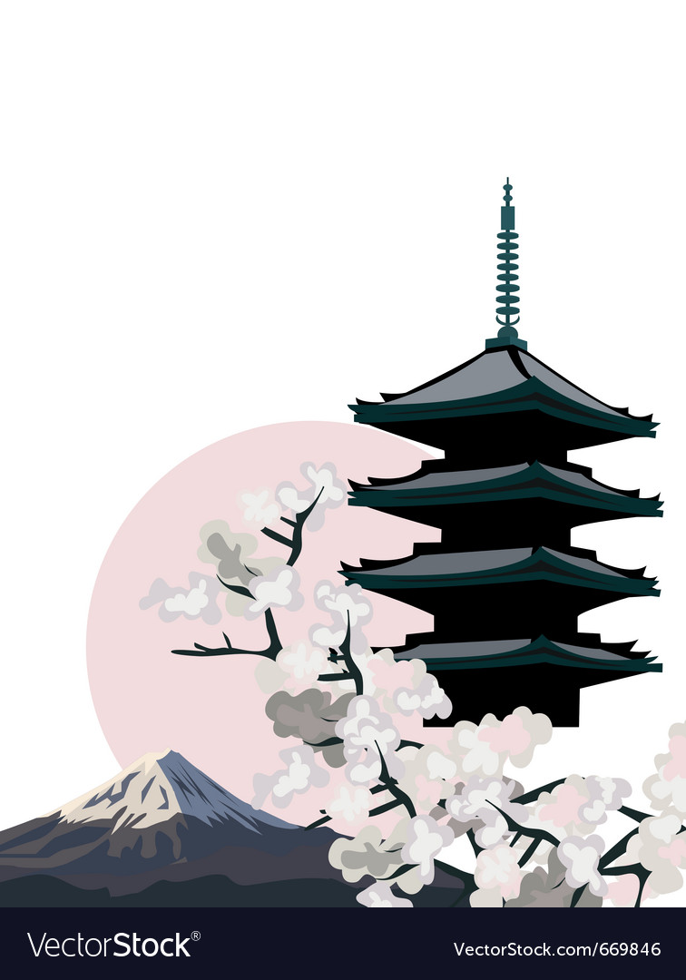 Japanese elements Royalty Free Vector Image - VectorStock