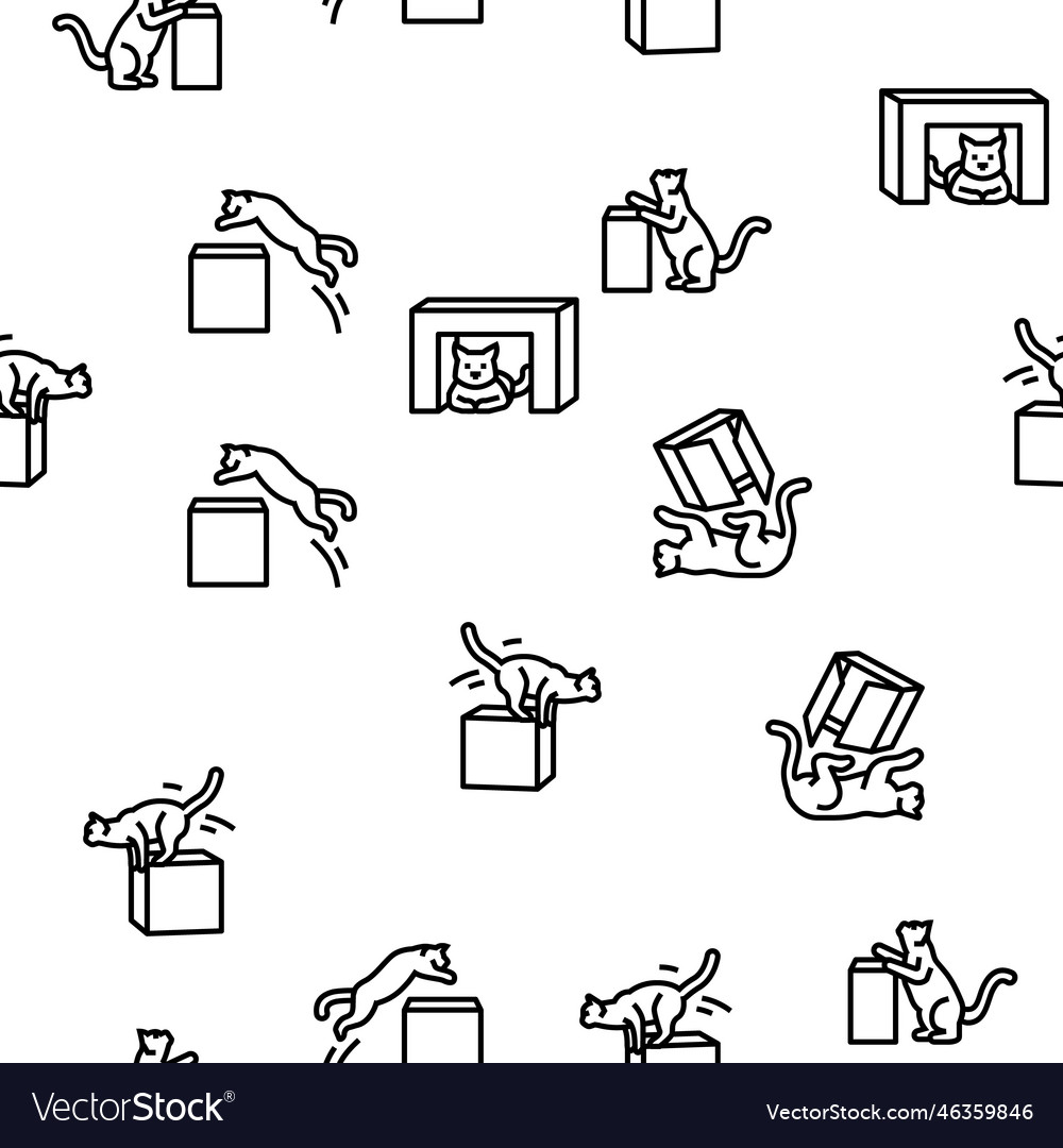 Preposition English Language Seamless Royalty Free Vector