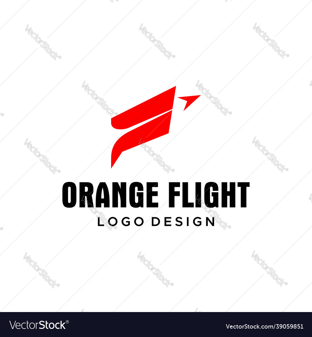 Flight logo Royalty Free Vector Image - VectorStock
