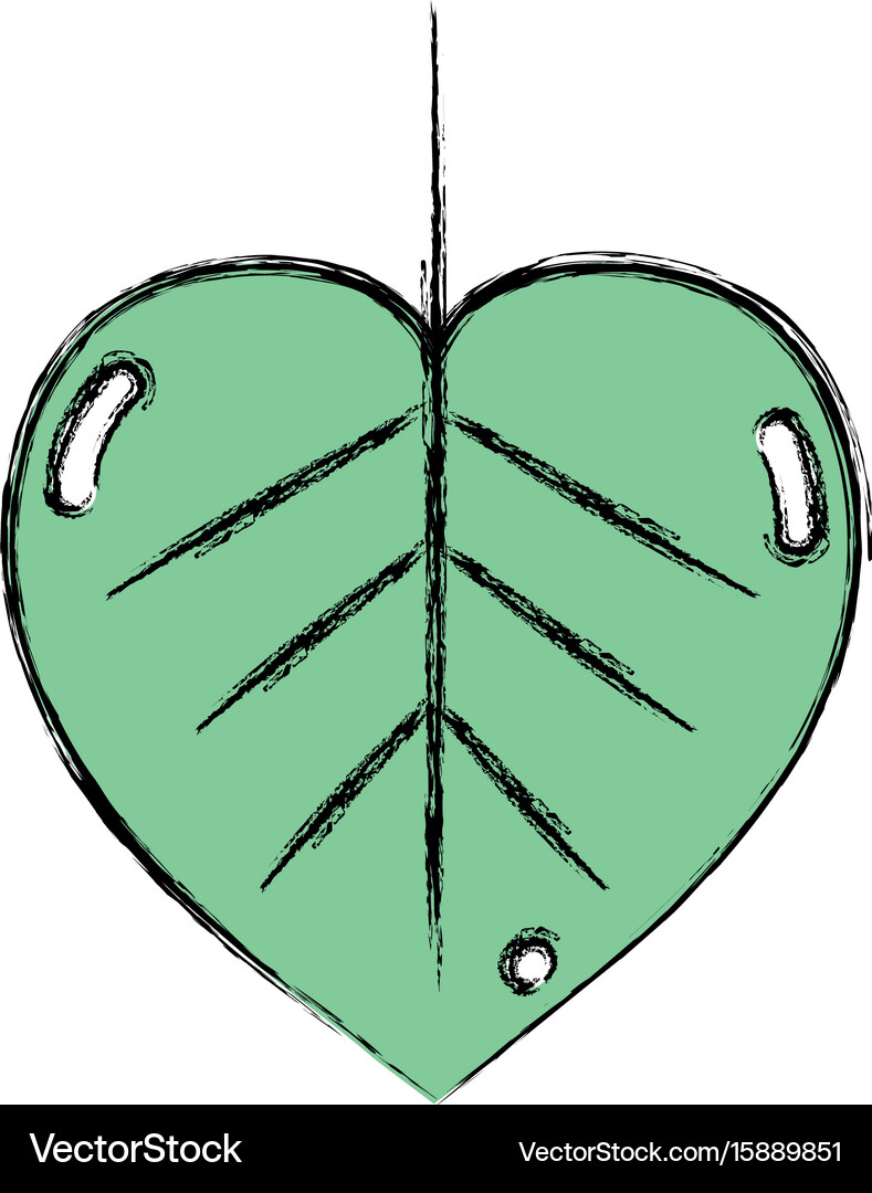 Natural leaf symbol to conservation Royalty Free Vector