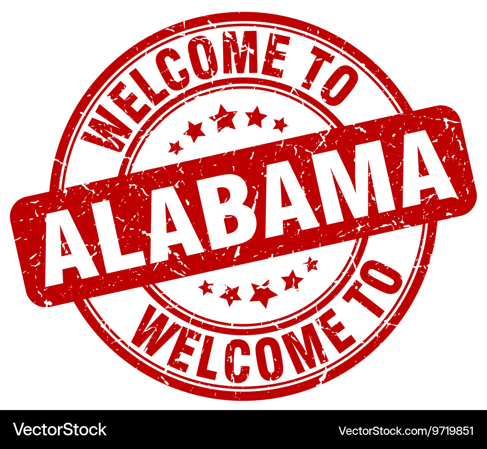 Welcome to alabama Royalty Free Vector Image - VectorStock
