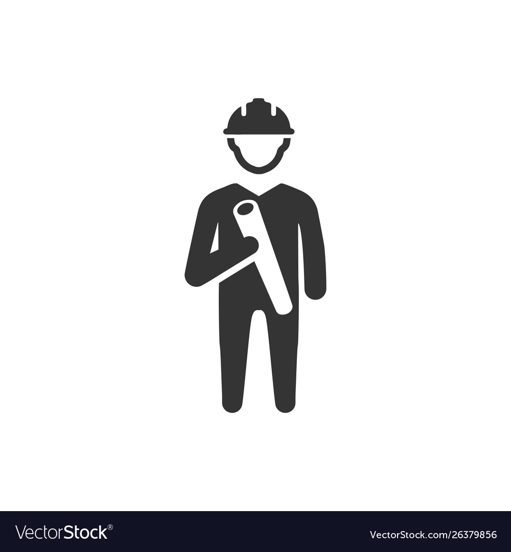 Architect engineer icon Royalty Free Vector Image