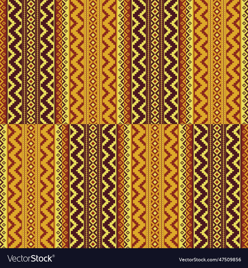 Ethnic geometric patchwork pattern Royalty Free Vector Image