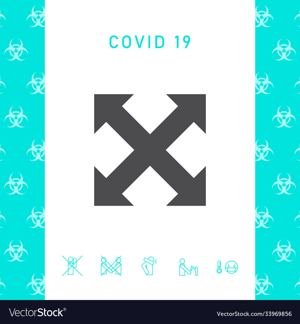 Extend resize enlarge icon elements for your Vector Image