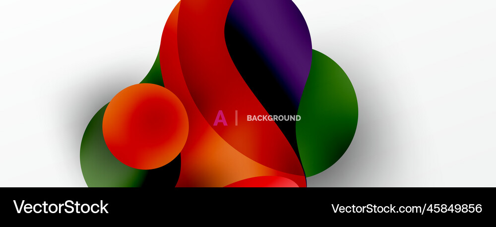 Flowing geometric shapes minimalist abstract Vector Image