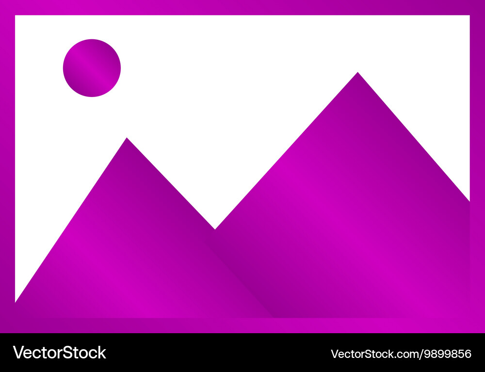 Photo picture web icon in flat style Royalty Free Vector