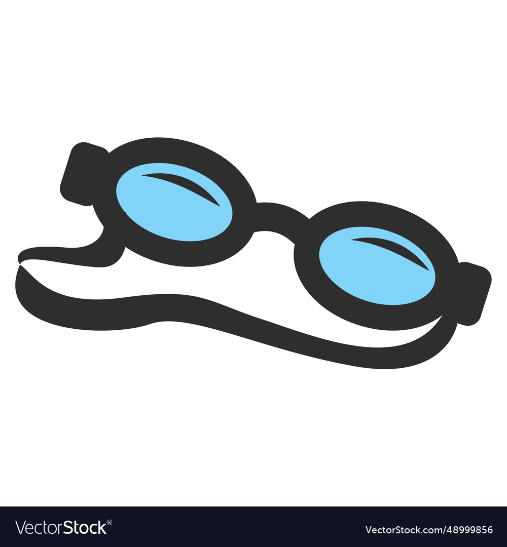 Simming goggle Royalty Free Vector Image - VectorStock
