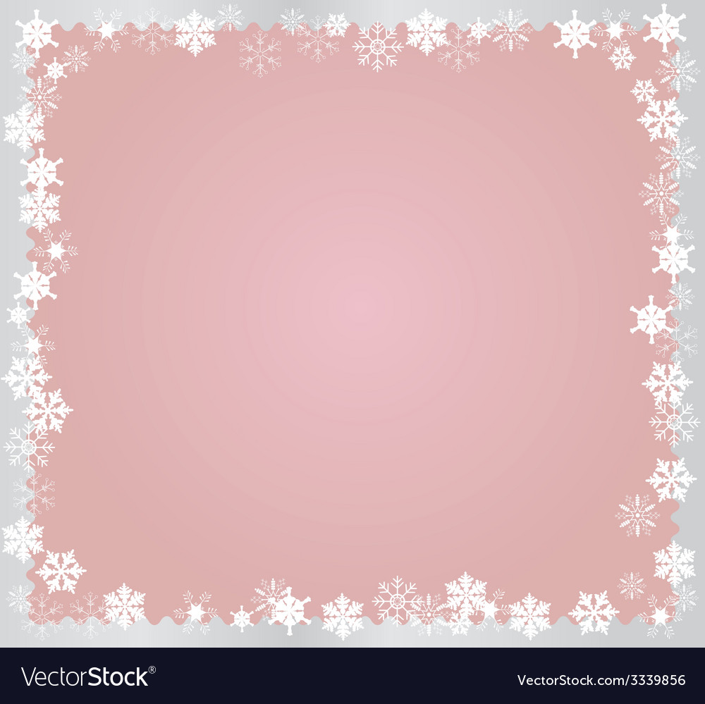Snow frame Royalty Free Vector Image - VectorStock