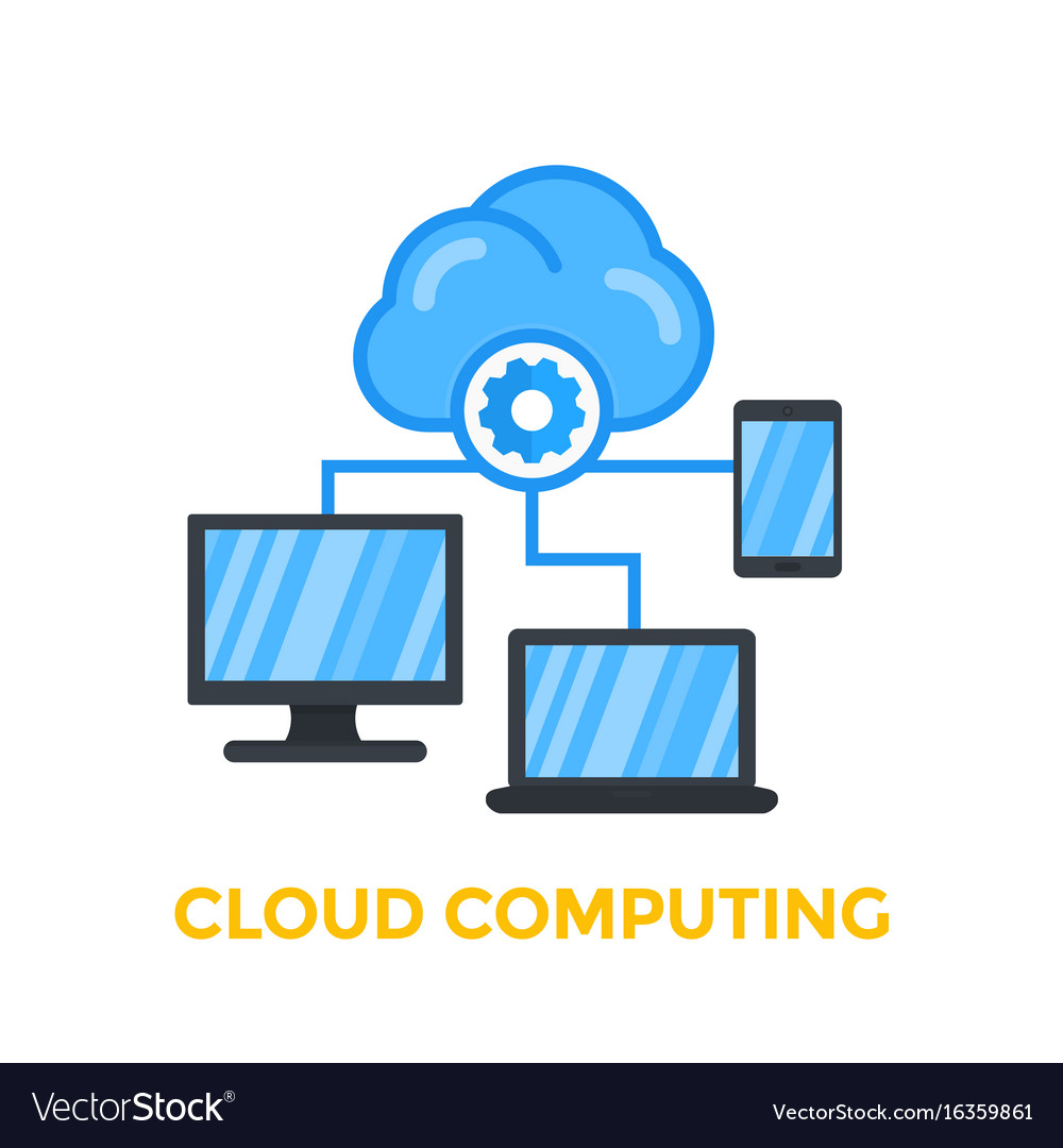 Cloud computing Royalty Free Vector Image - VectorStock