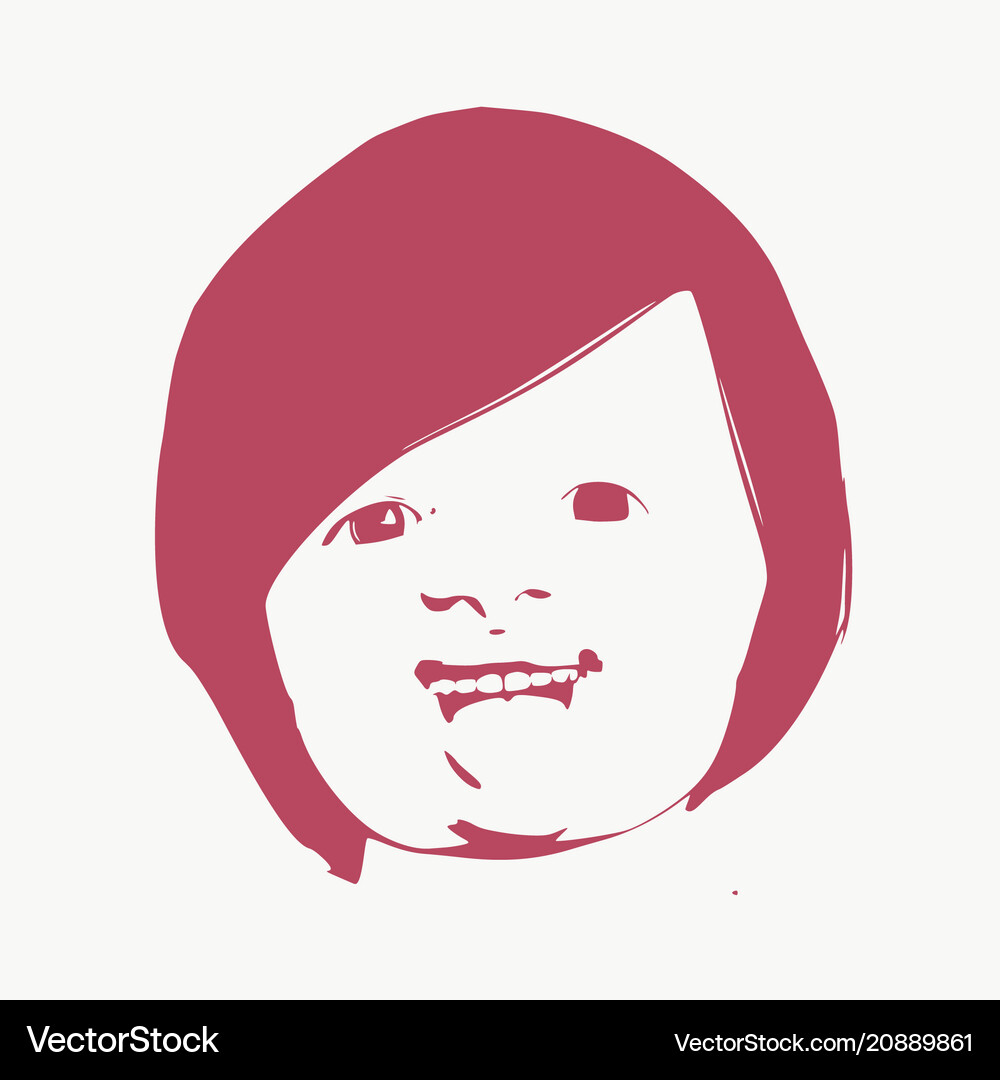 Cute little baby Royalty Free Vector Image - VectorStock