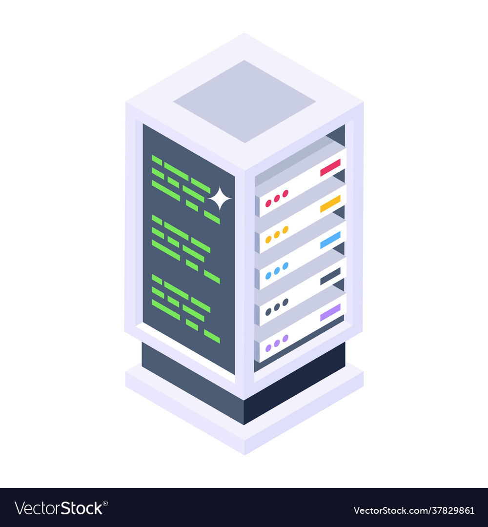 Data center Royalty Free Vector Image - VectorStock
