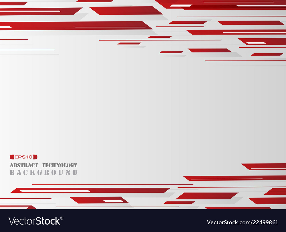 Gradient red grid line pattern technology Vector Image