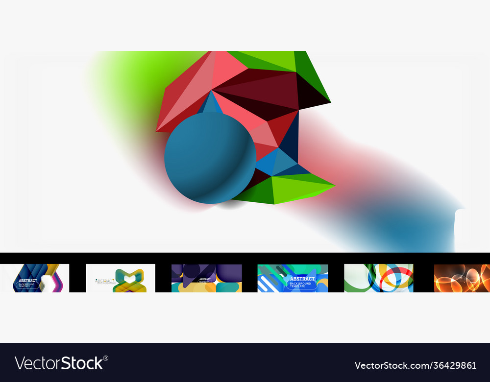 Set abstract backgrounds design Royalty Free Vector Image