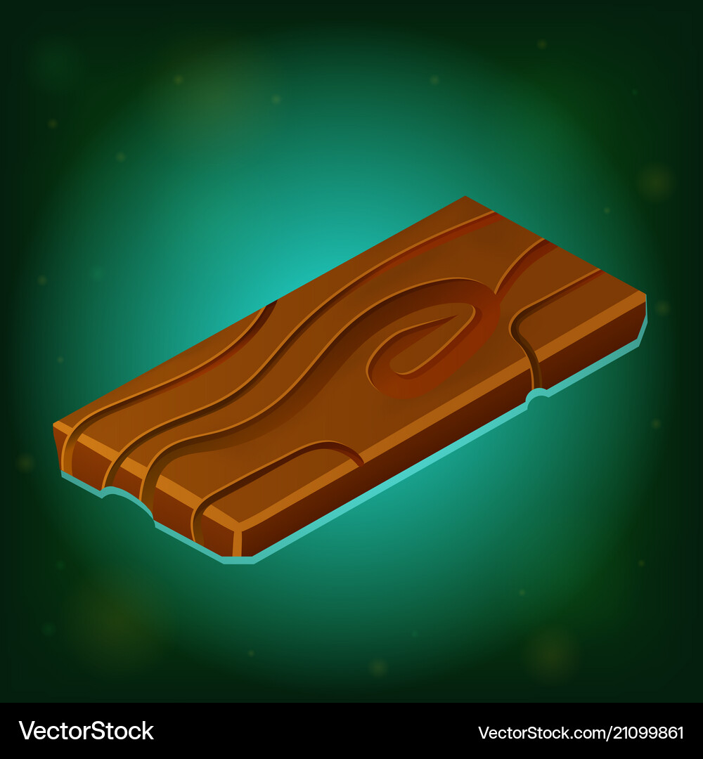 Wood game icon on green background Royalty Free Vector Image