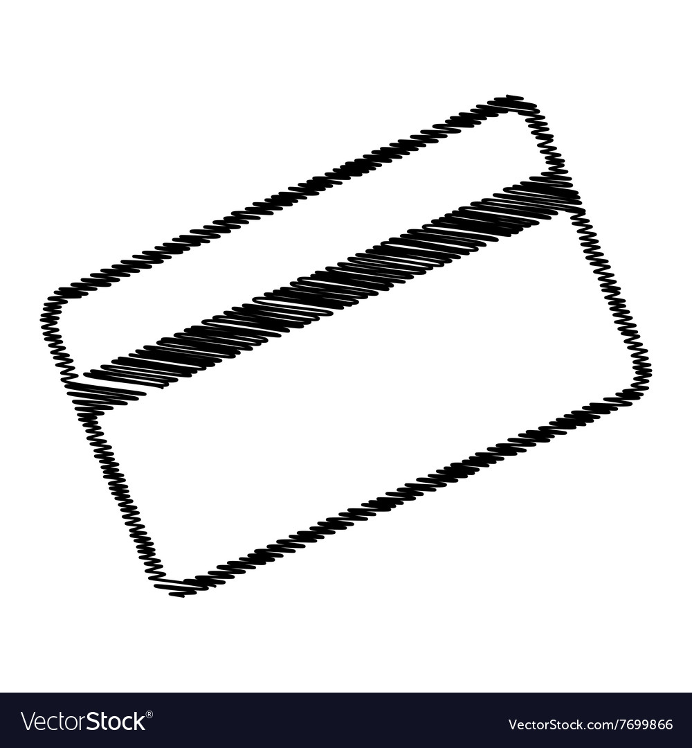 Black icon with scribble effect Royalty Free Vector Image