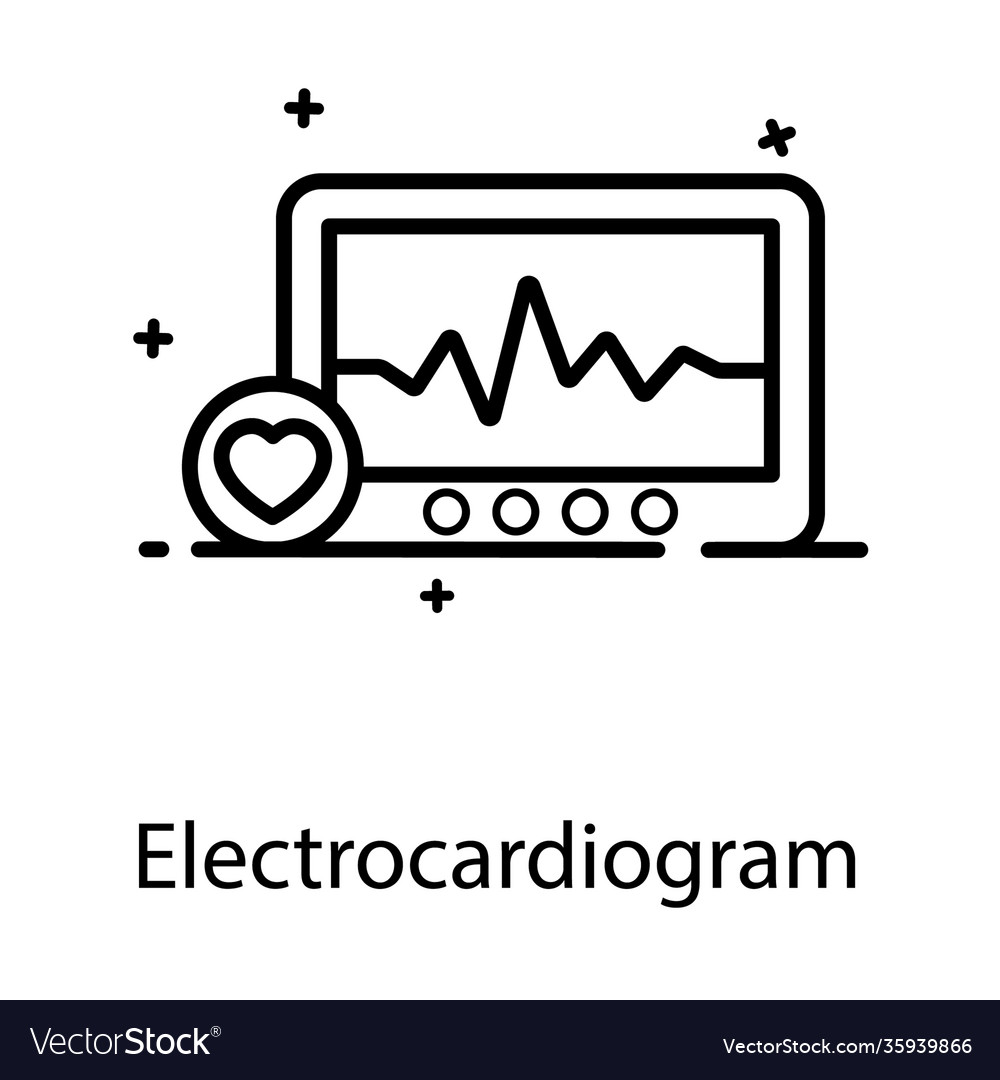 Electrocardiogram Royalty Free Vector Image - VectorStock
