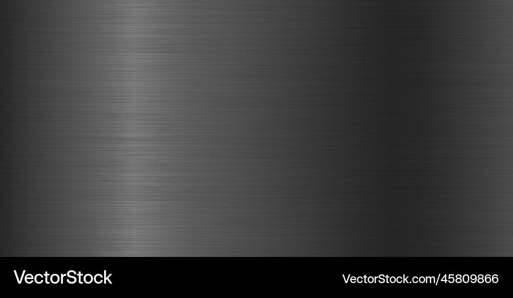 Realistic black metal texture with scratches Vector Image