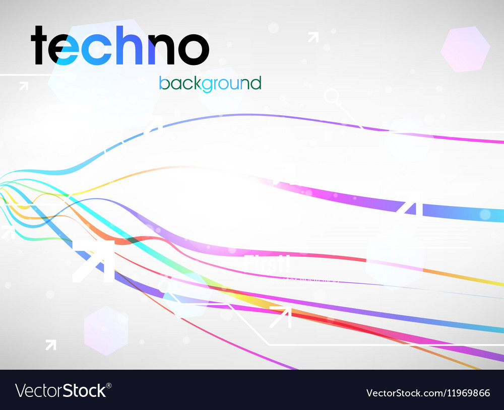 Techno background Royalty Free Vector Image - VectorStock