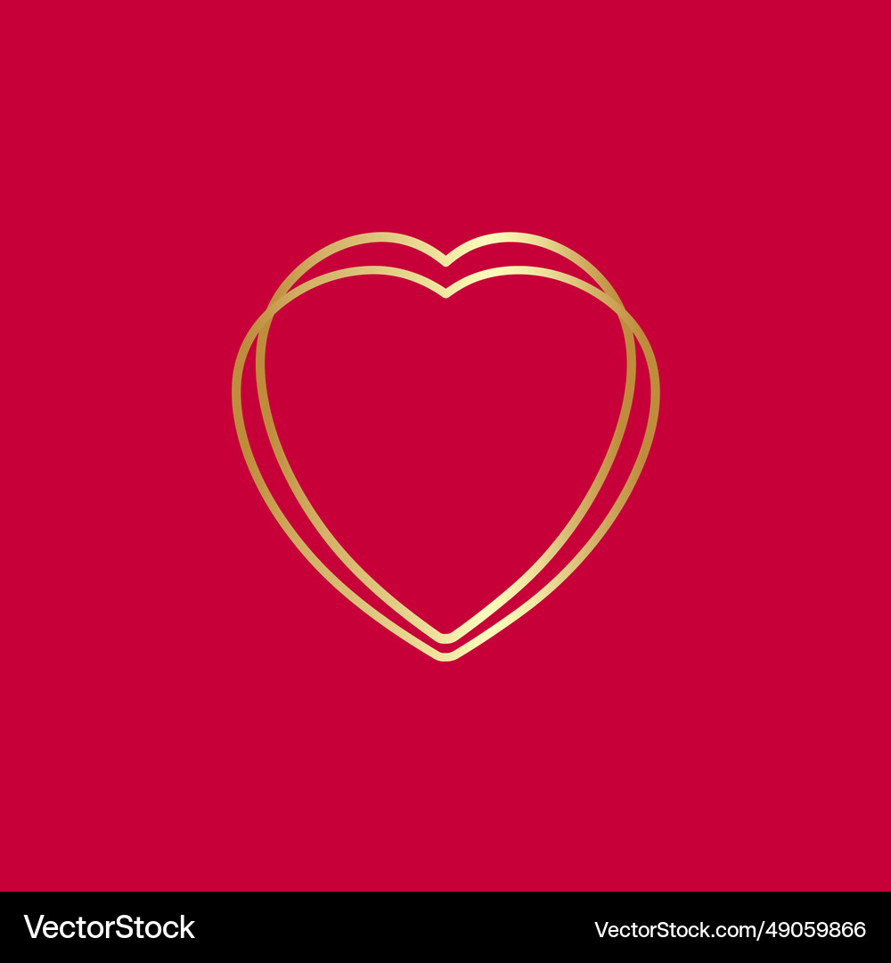 Valentine heart symbol design Royalty Free Vector Image