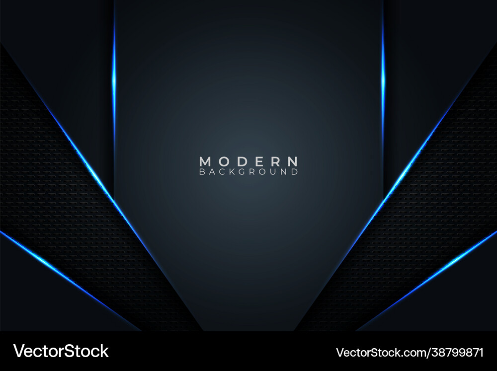 Abstract modern futuristic technology banner blue Vector Image