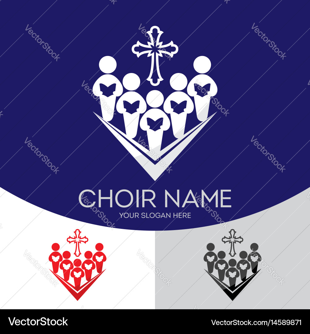 Choir christian church Royalty Free Vector Image