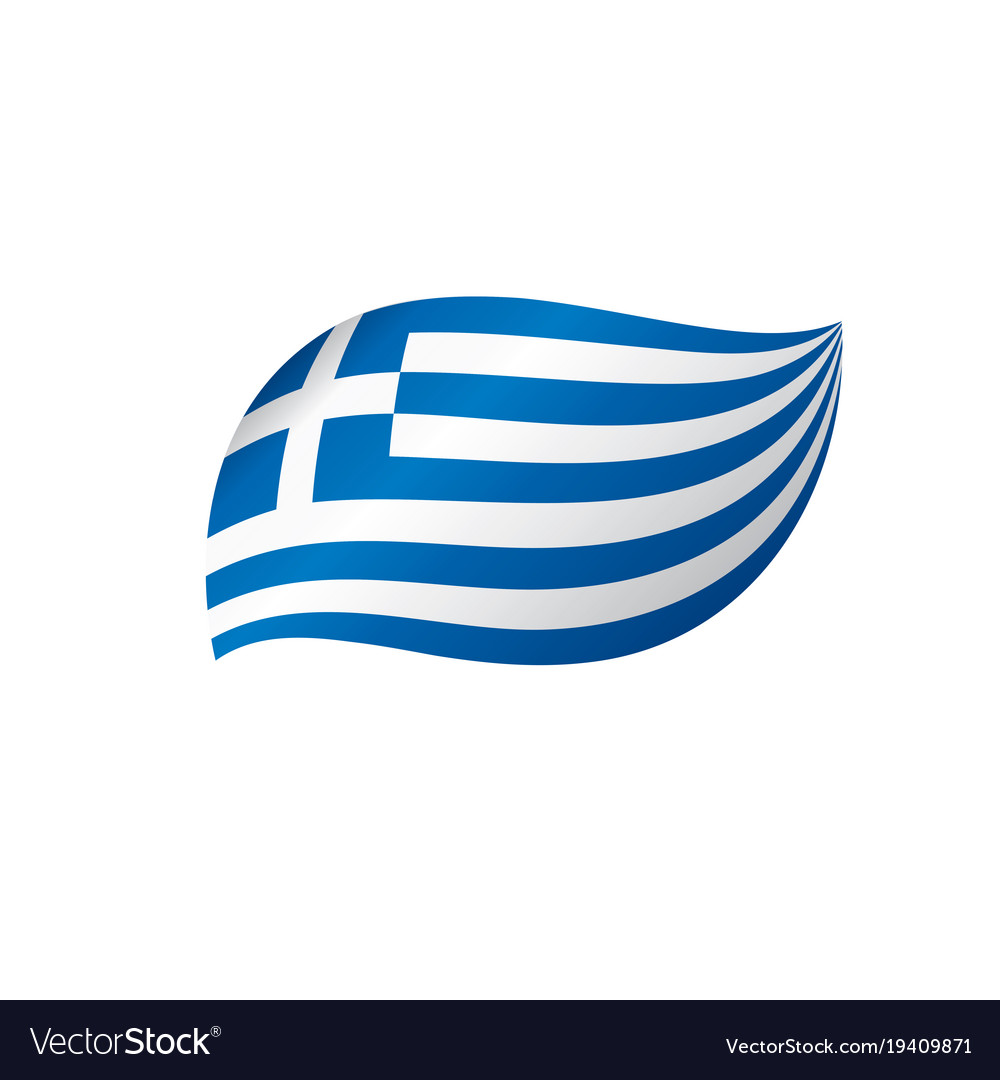 Greece flag Royalty Free Vector Image - VectorStock