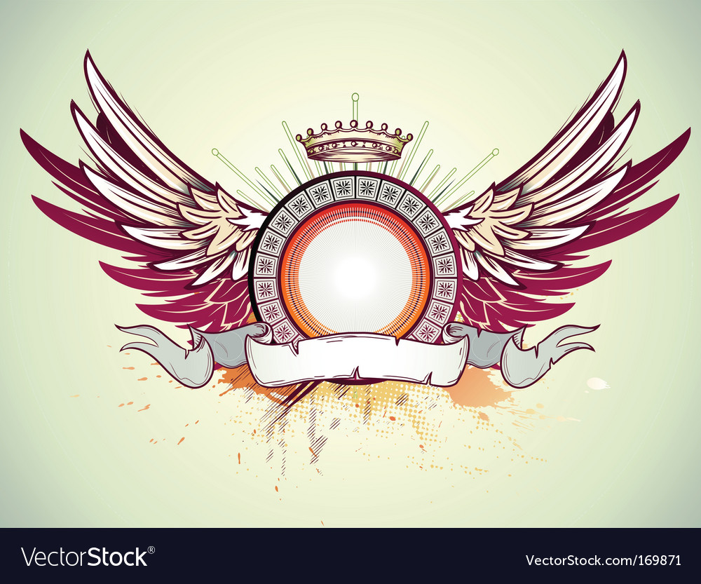 Heraldic frame Royalty Free Vector Image - VectorStock