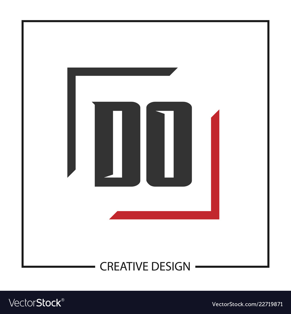 Initial letter do logo template design Royalty Free Vector