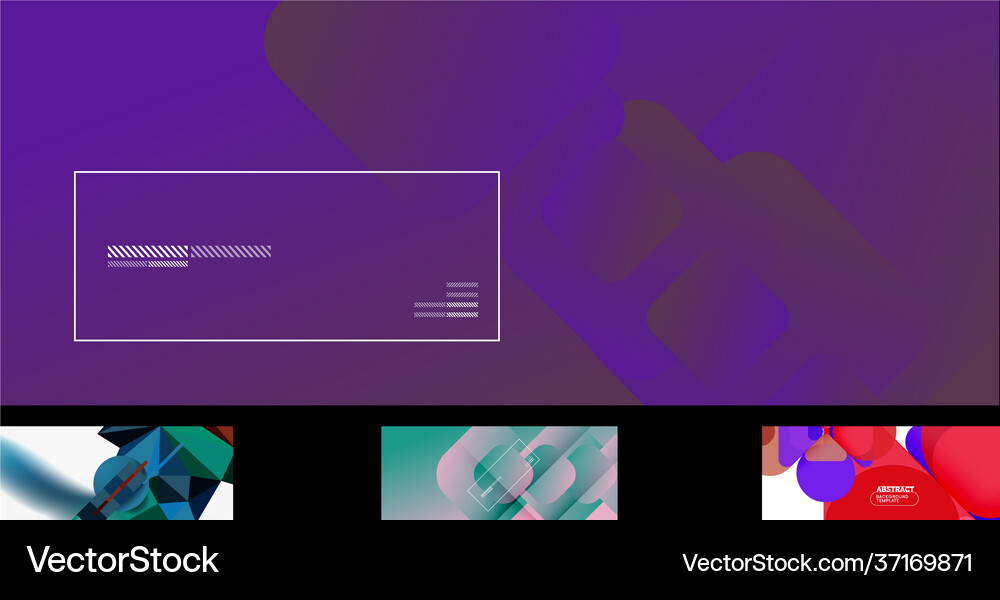 Set abstract backgrounds various design Royalty Free Vector