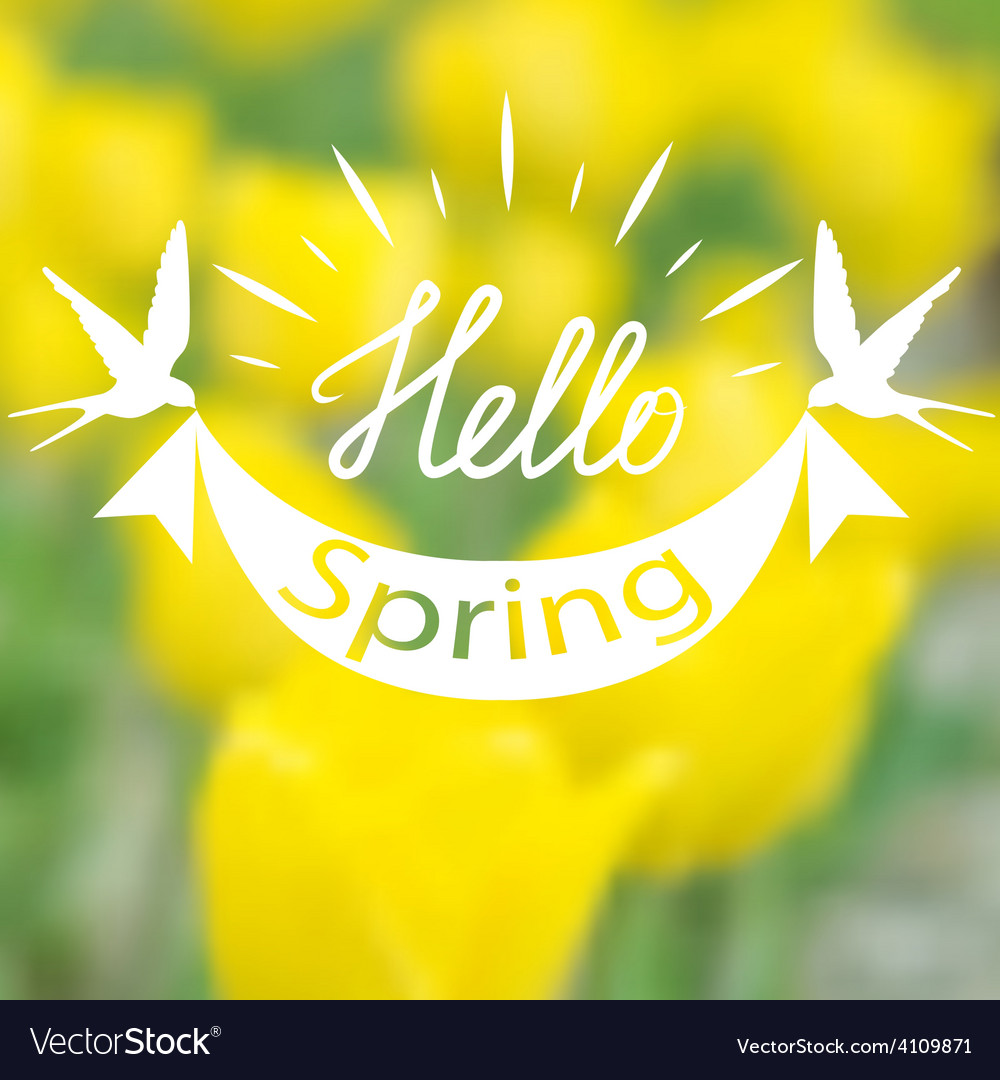 Spring blurry background Royalty Free Vector Image