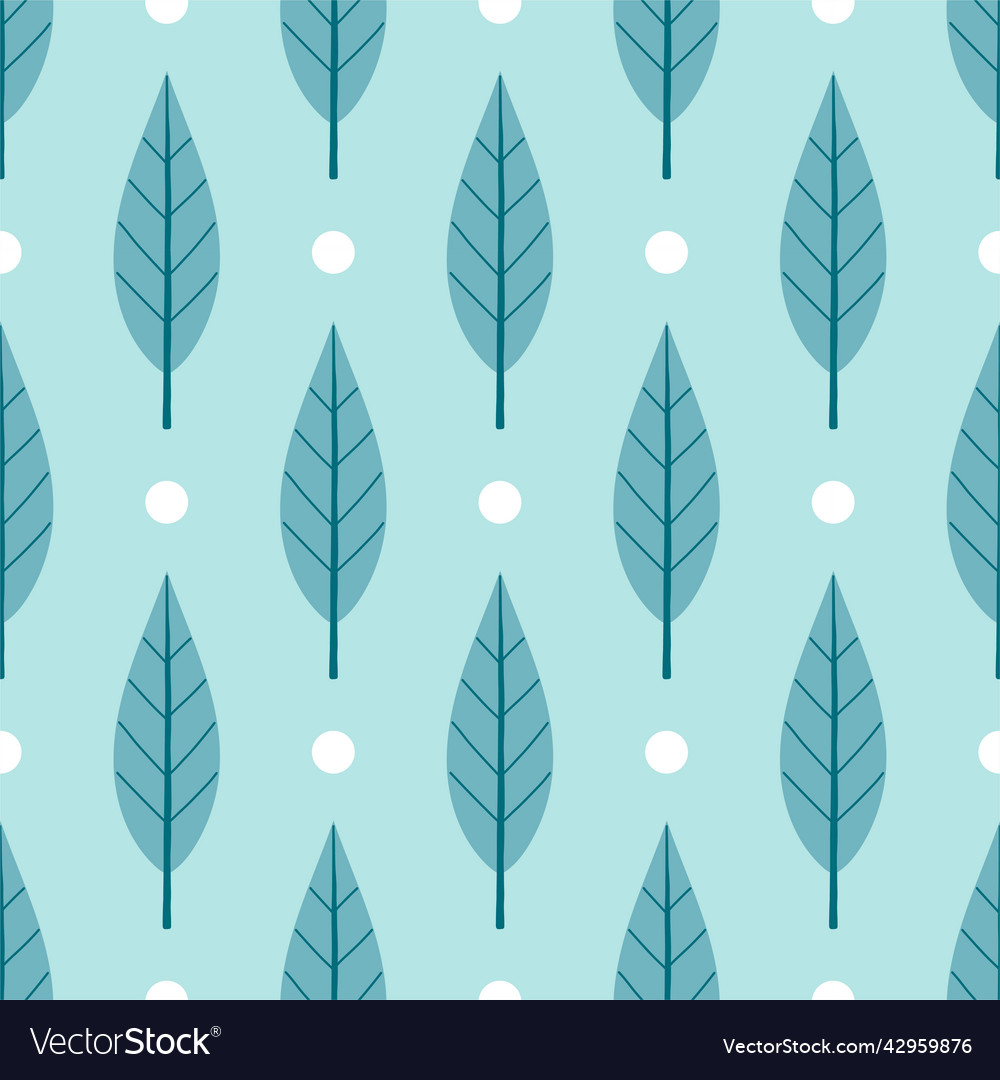 Autumn leaf seamless pattern simple leaves Vector Image Autumn leaf seamless pattern simple leaves Vector Image