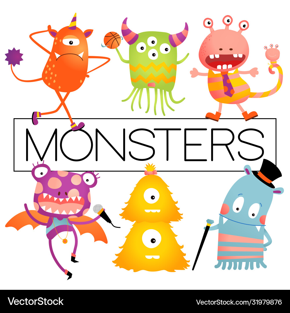 Baby or kids design elements colorful Royalty Free Vector