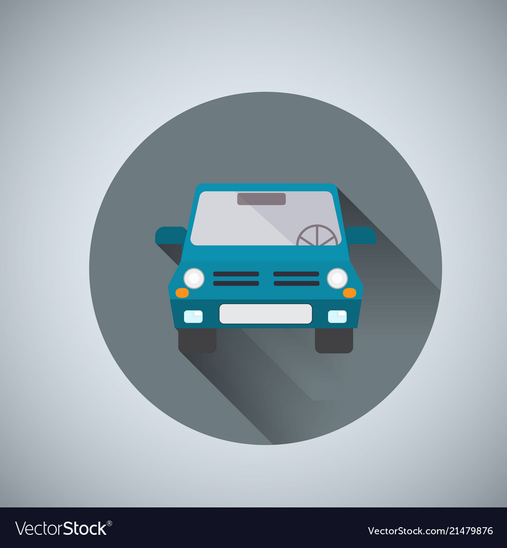 Car front view Royalty Free Vector Image - VectorStock