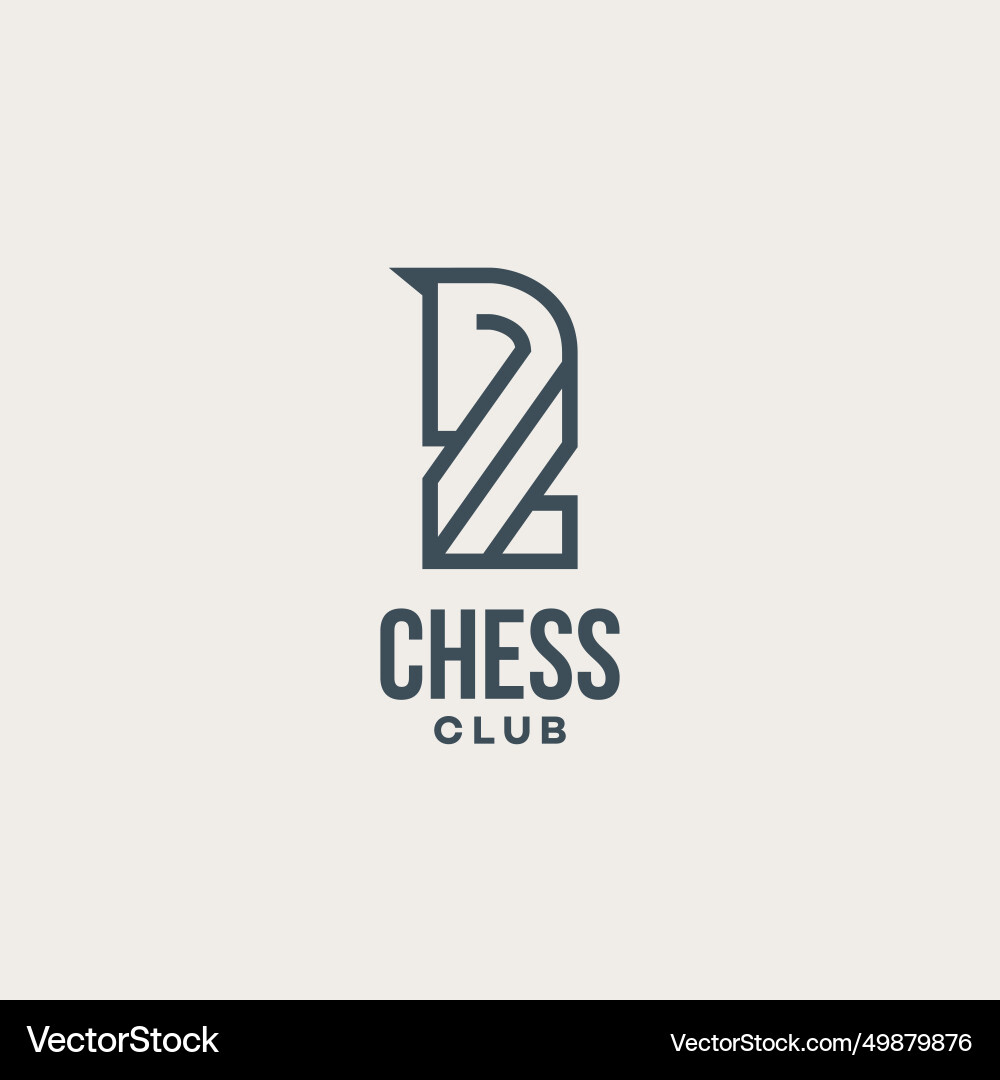 Chess knight logo Royalty Free Vector Image - VectorStock