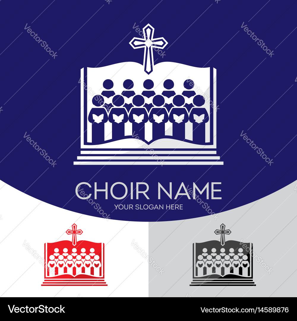 Choir christian church Royalty Free Vector Image