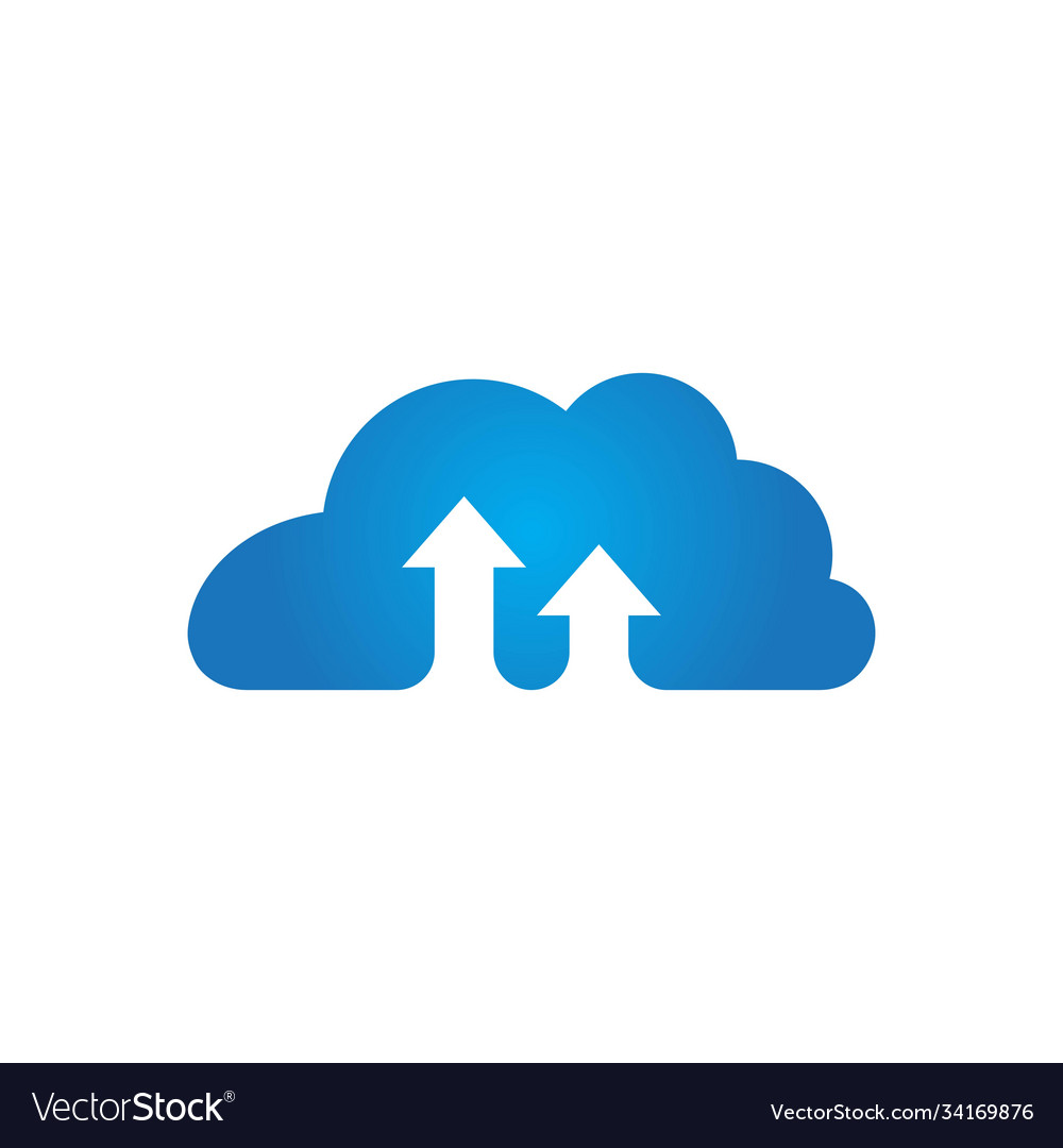 Cloud logo Royalty Free Vector Image - VectorStock