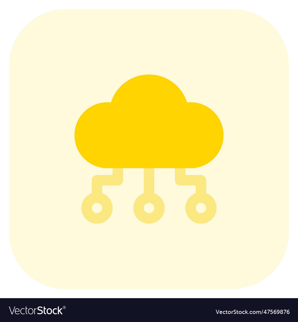 Cloud storage for storing digital data Royalty Free Vector