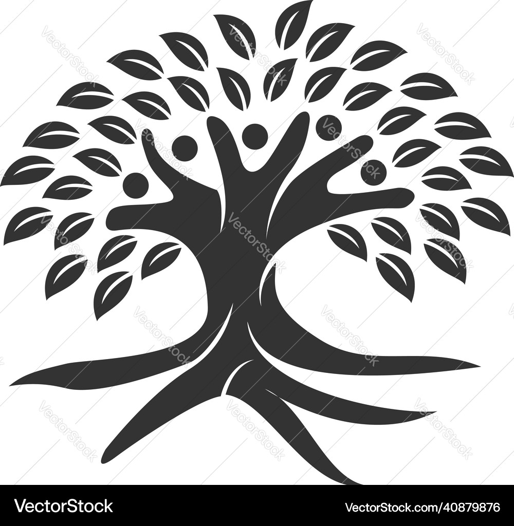 Family tree icon brand identity Royalty Free Vector Image