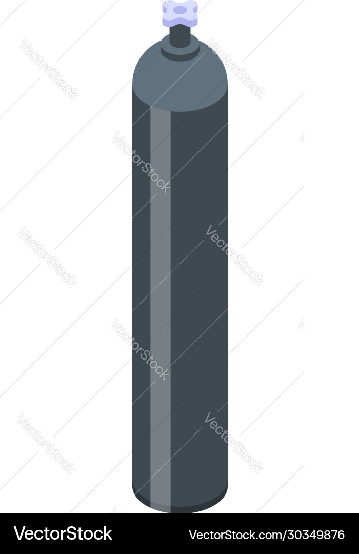 Gas cylinder storage icon isometric style Vector Image