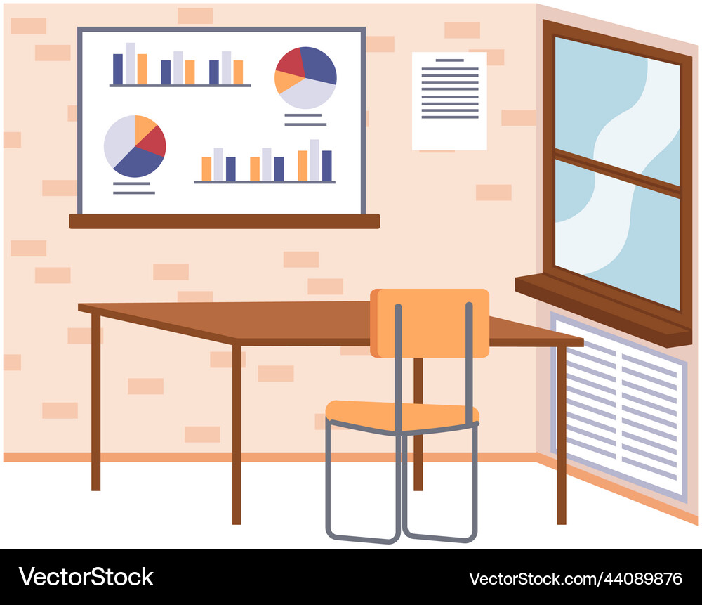 Organization of workplace employee design Vector Image