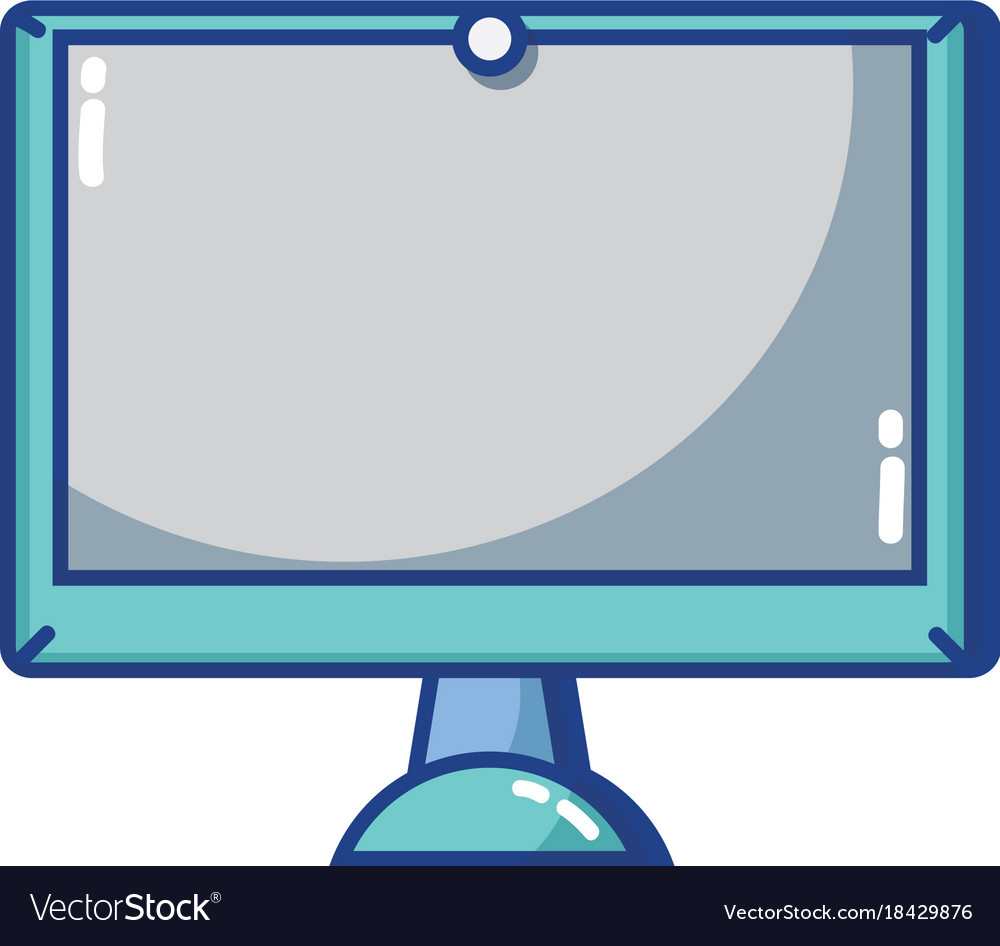 Screen electronic equipment technology object Vector Image