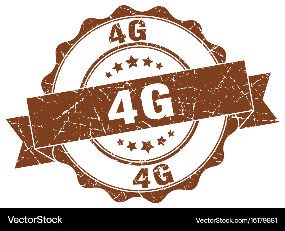 4g stamp sign seal Royalty Free Vector Image - VectorStock