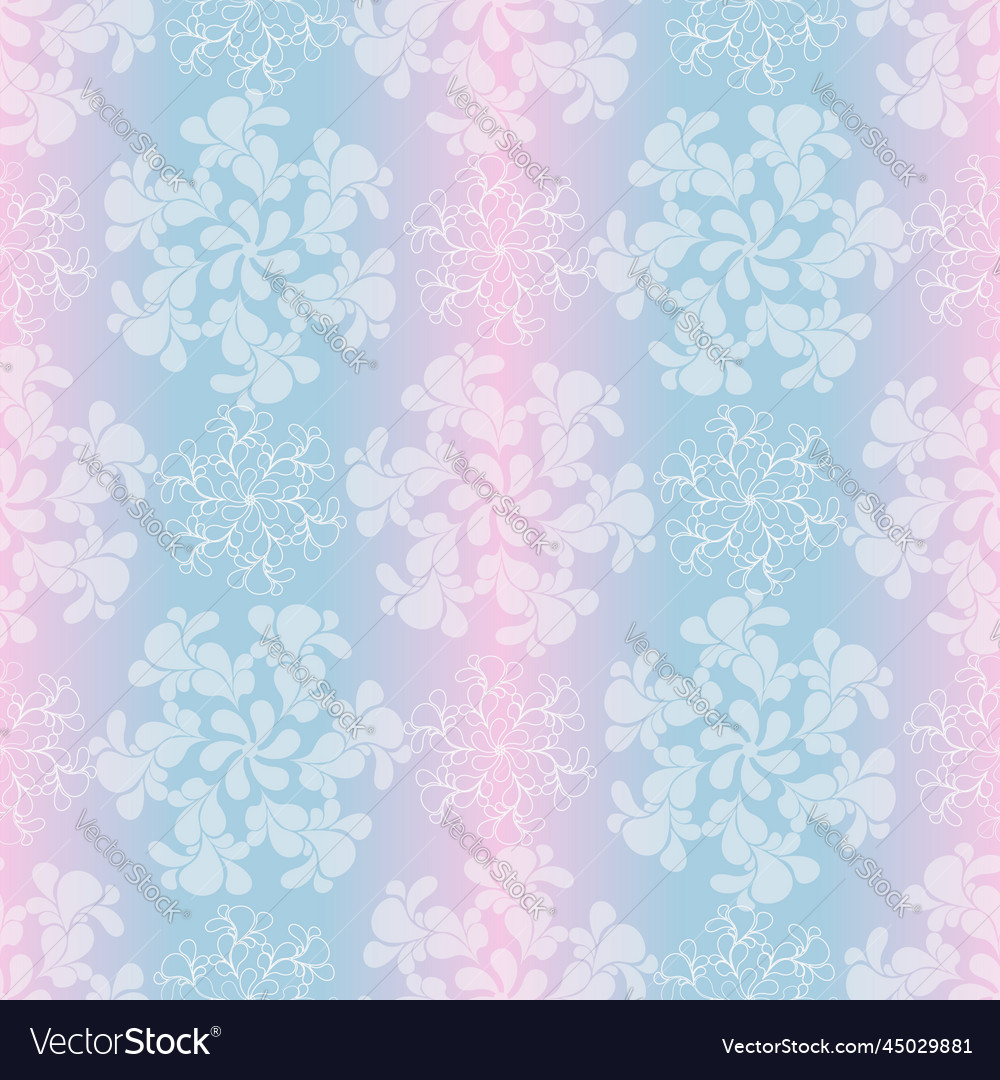 Gentle gradient seamless christmas pattern Vector Image