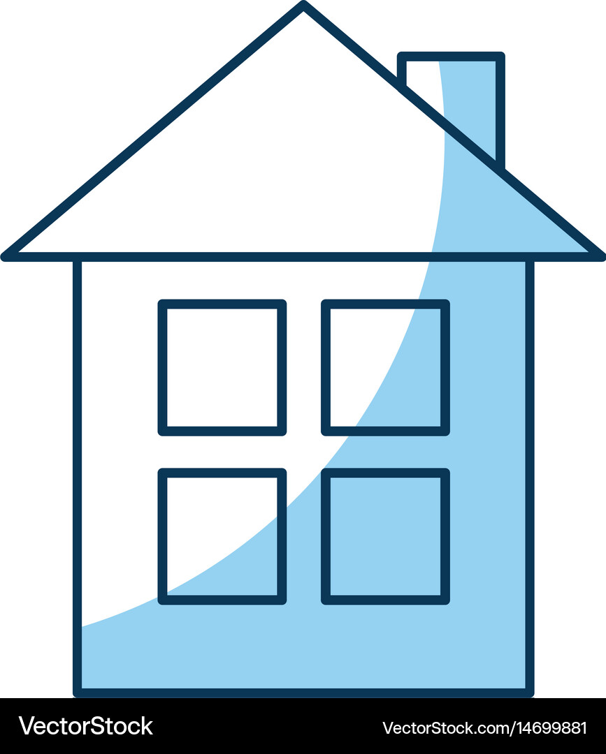 House exterior isolated icon Royalty Free Vector Image